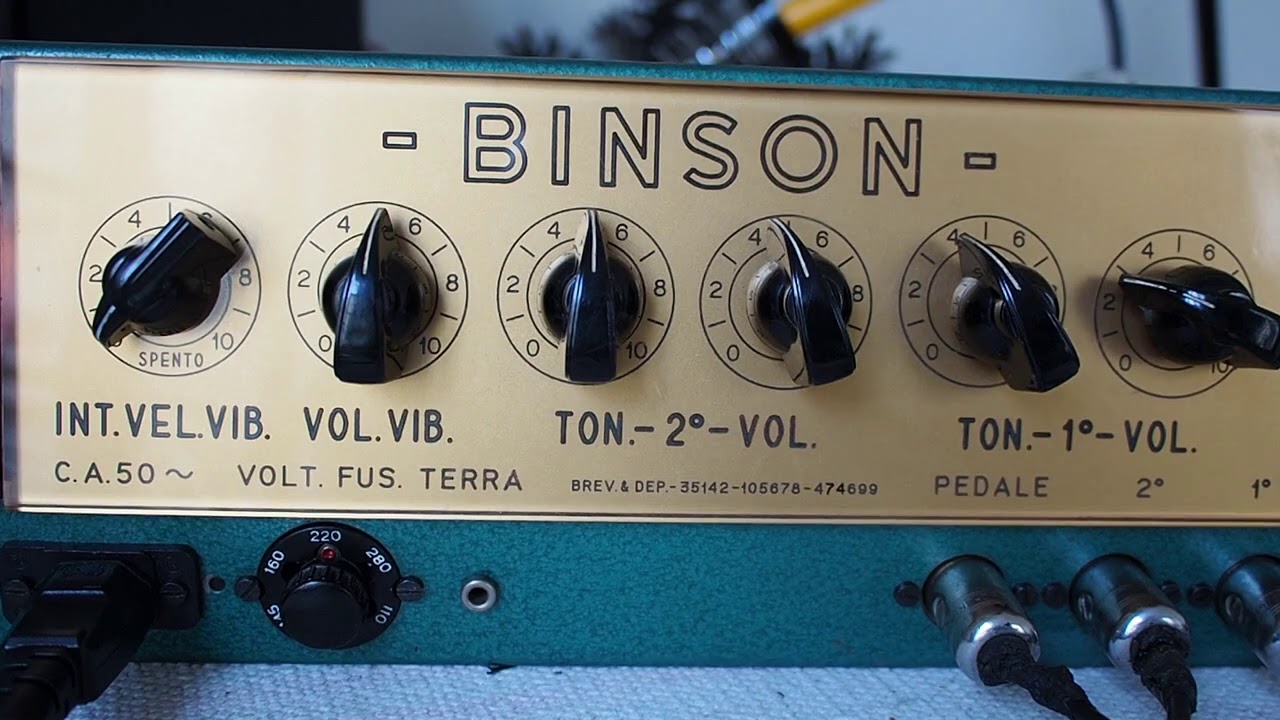 Binson 3 Amp - Sound test 2 - YouTube