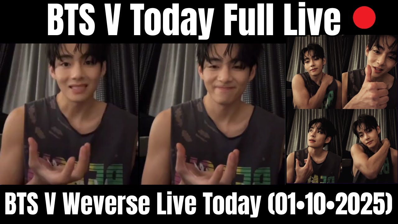 [MULTI SUB] 🔴 BTS V Weverse Live Today (01•10•2025) | BTS V Today Full Live 🔴 BTS V Full Live ...