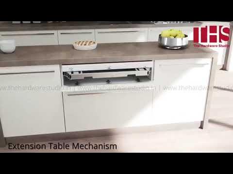 Extension dining table mechanism. - YouTube