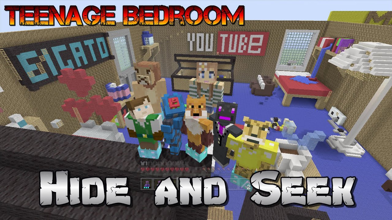Minecraft XBOX: Hide and Seek {Teenager Bedroom} - YouTube