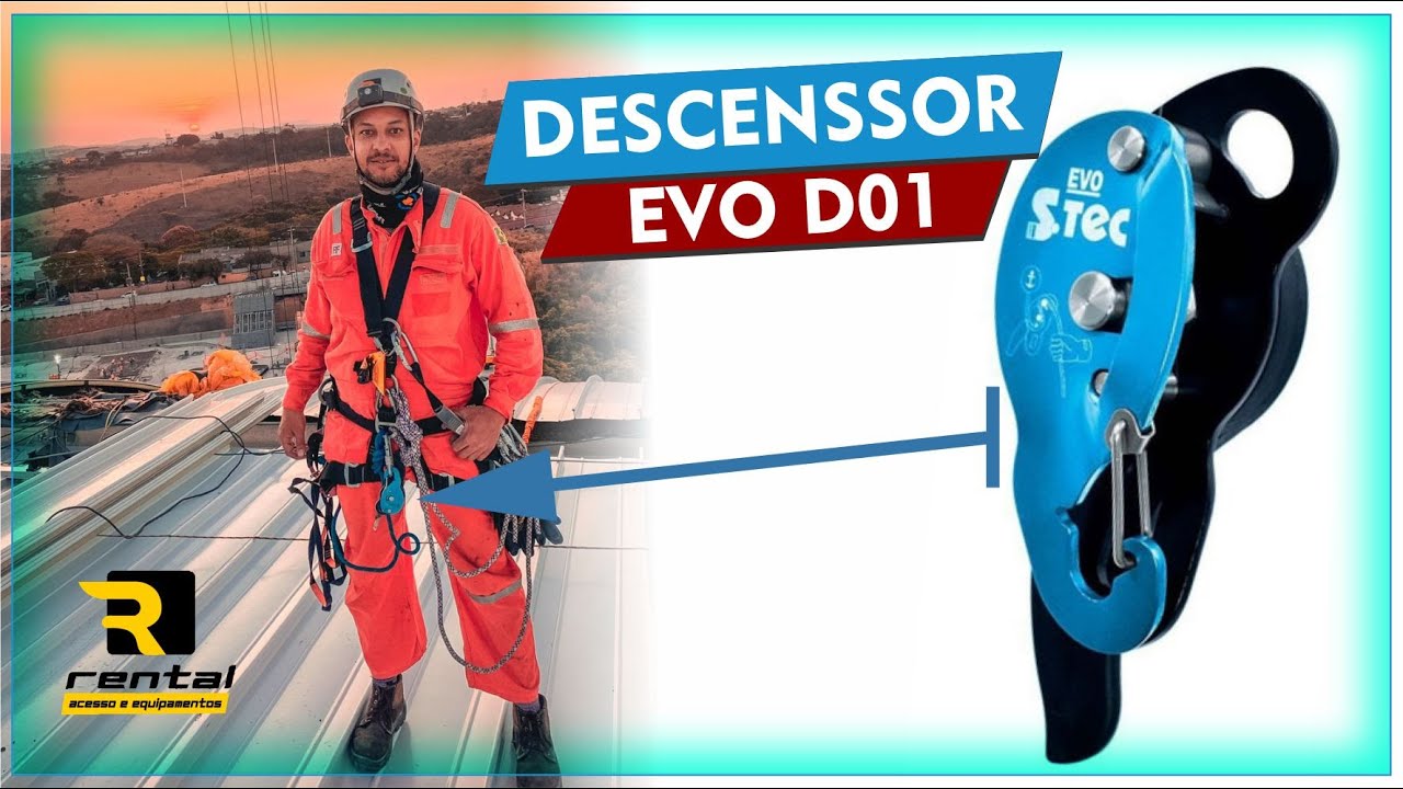 Descensor EVO D01 trabalho em altura - YouTube