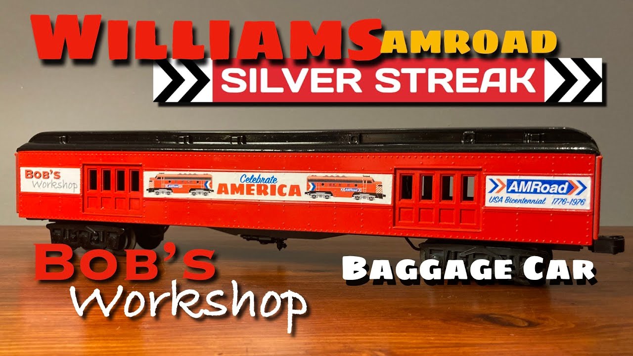 Williams Baggage Car For Silver Streak AMROAD with Custom Decals and ...