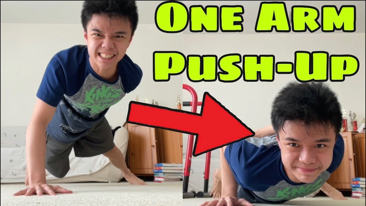 Learning to ONE ARM PUSH-UP in 1 HOUR- 13 Year Old - YouTube