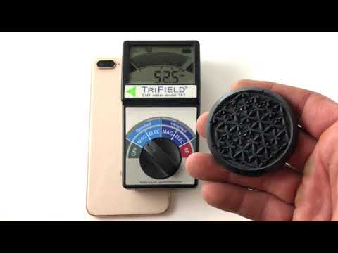 Cell Phone EMF Shield Testing with TriField Meter