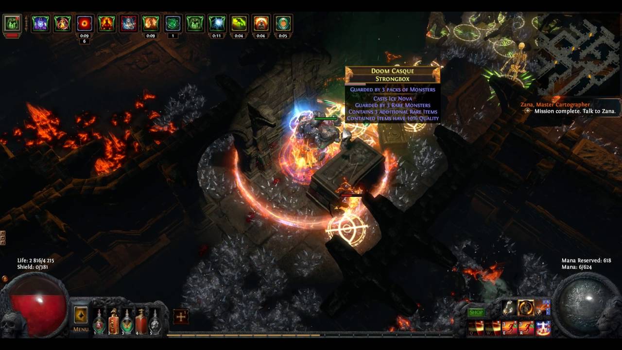 2.2 Path of Exile Flame Surge + Righteous Fire build - YouTube