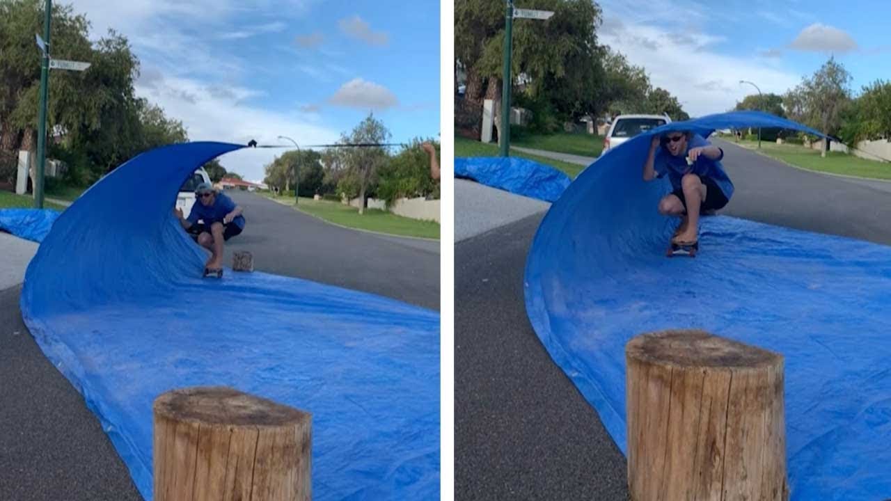 Homemade Wave For Surfing In Lockdown - YouTube