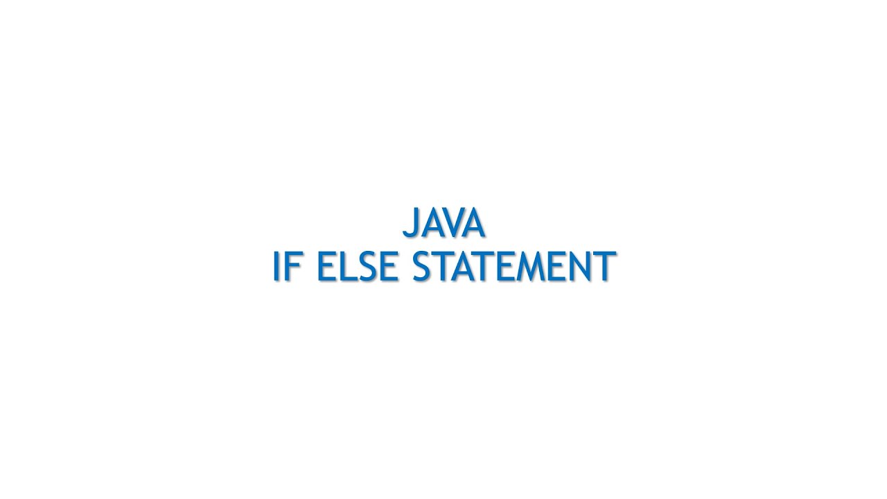 IF ELSE CONDITION IN JAVA YouTube if-else-condition-in-java-youtube