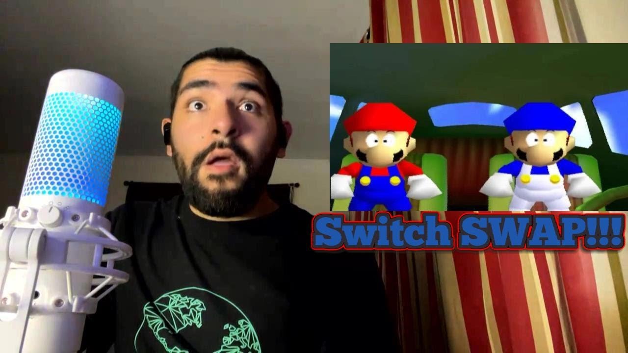 Wrong timing on swapping bodies! - super mario 64 bloopers: the swap ...