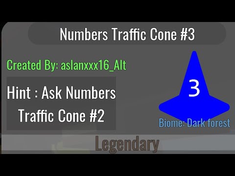 How to get Numbers Traffic Cone #3 (roblox find the traffic cones ...