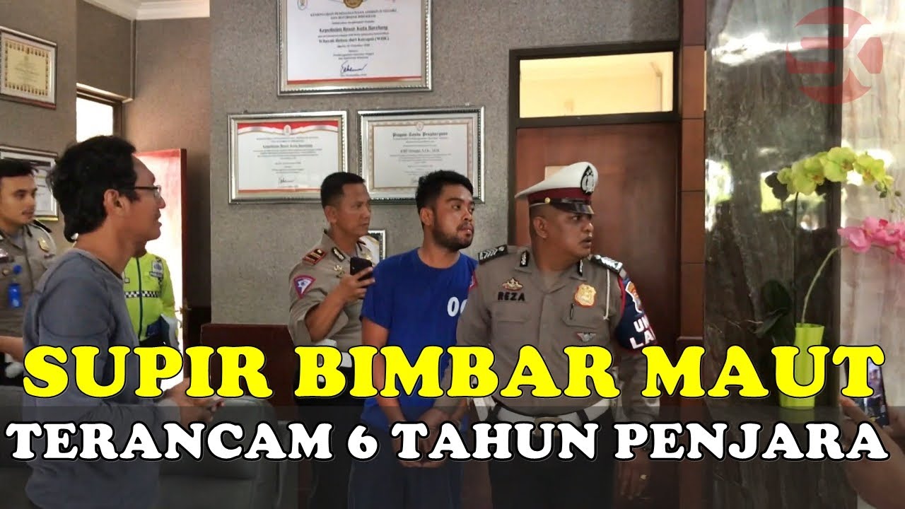 Supir Bimbar Maut Batam Terancam 6 Tahun Penjara - YouTube