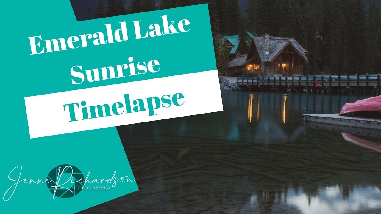 Emerald Lake Cloudy Sunrise Timelapse - Yoho National Park - YouTube