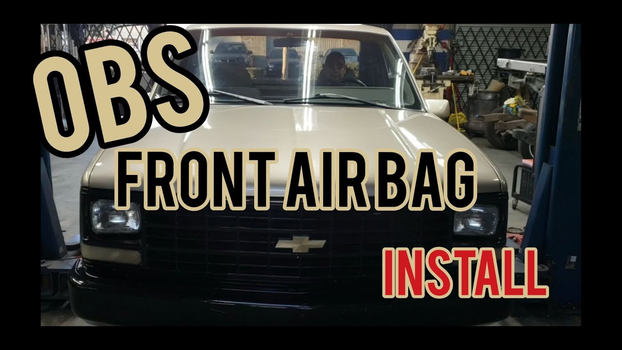"Part 1" OBS front air bag install - YouTube