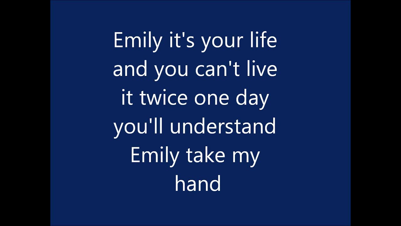 Emily - MIKA (Lyrics) - YouTube