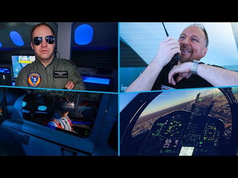 F-18-Simulator in Melle: Einmal Bauchkribbeln bitte