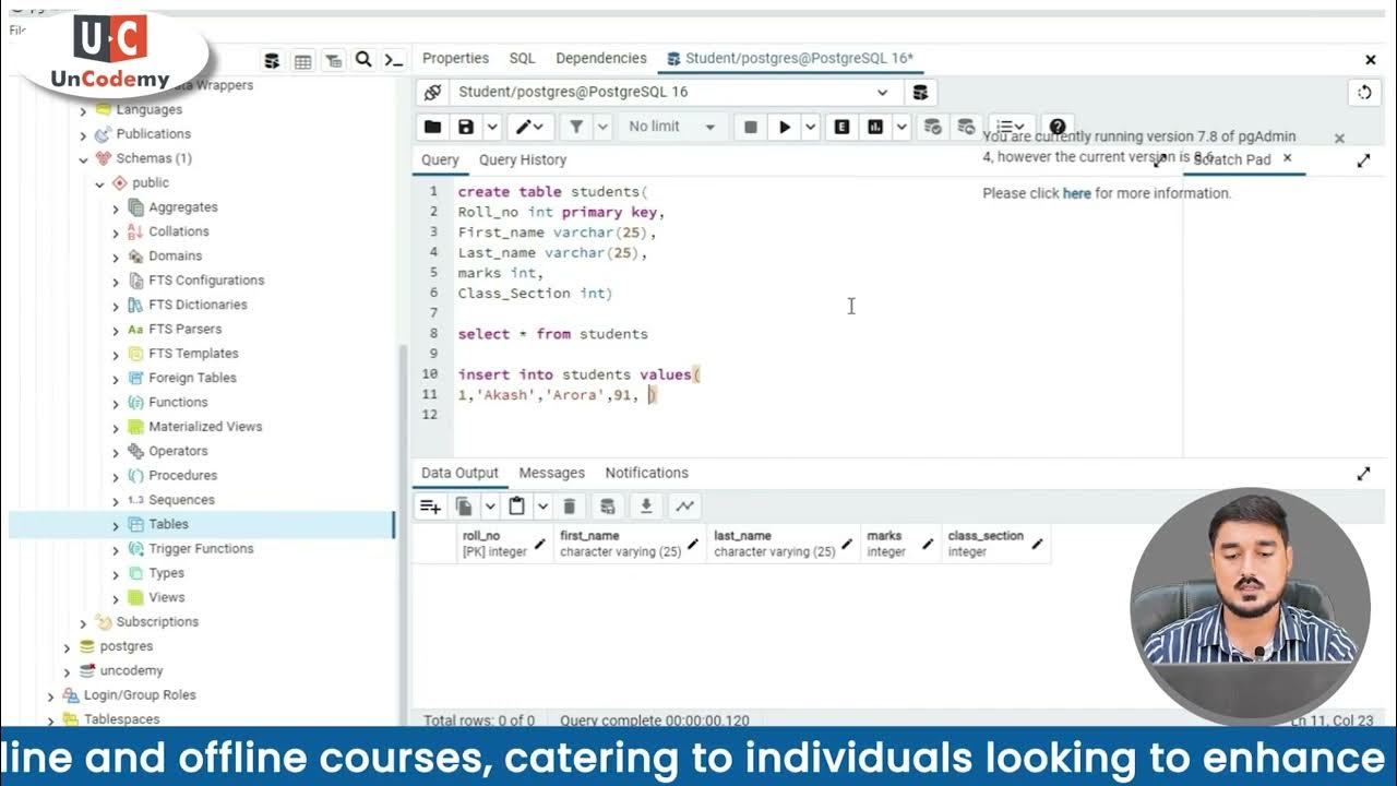 How to Insert Values in Table ? | Data Science Course in Delhi | Uncodemy - YouTube