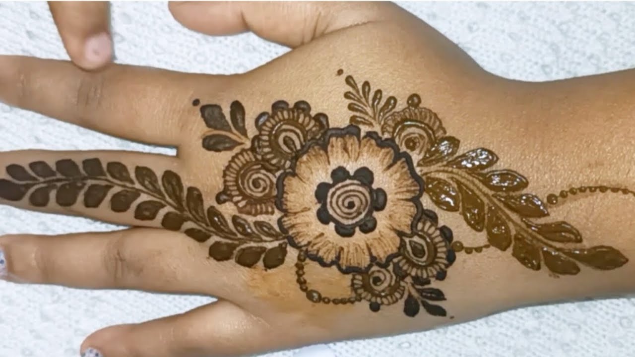 Elegant Mehendi Design | Simple and Stylish Mehendi Design | Easy ...