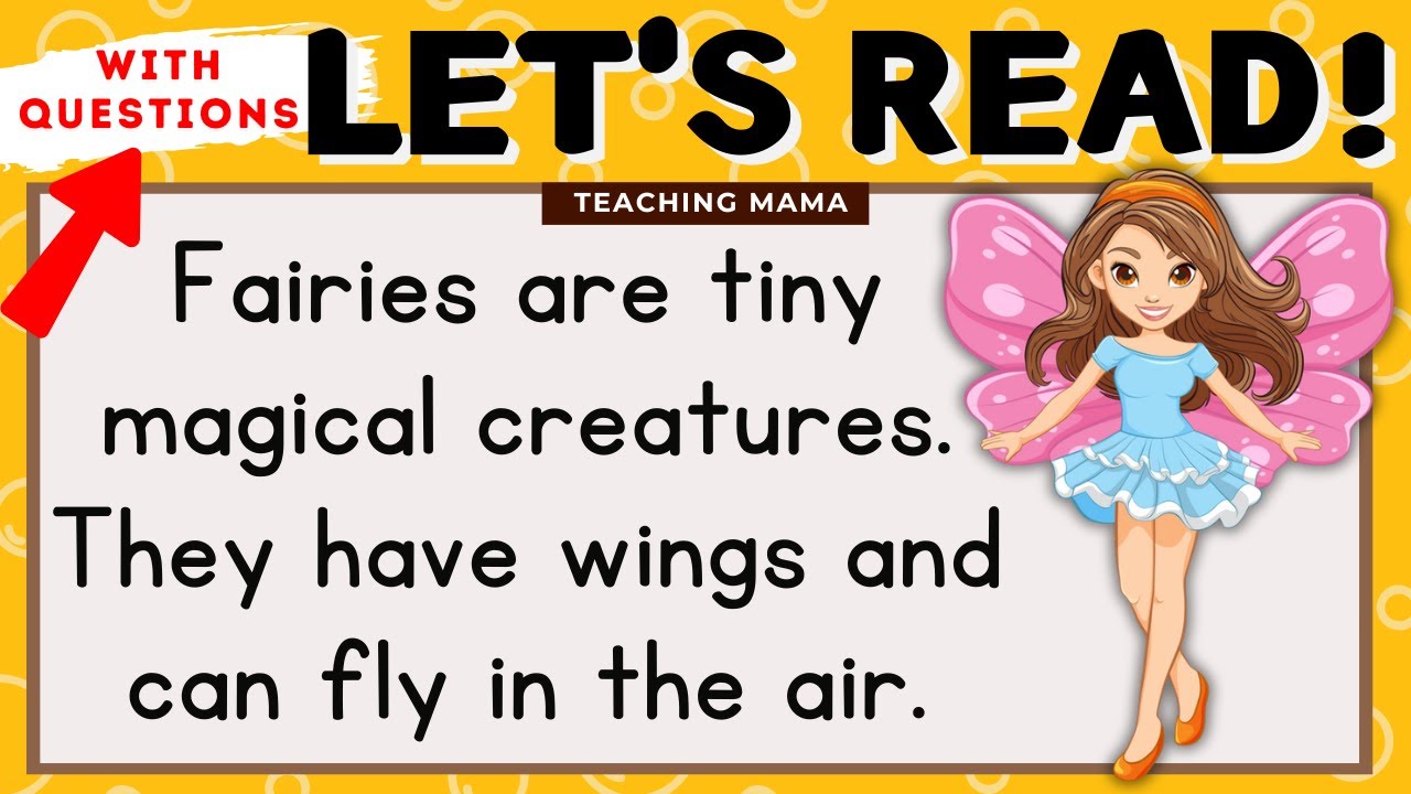 LET'S READ! | READING COMPREHENSION | QUESTIONS & ANSWERS | PRACTICE ...