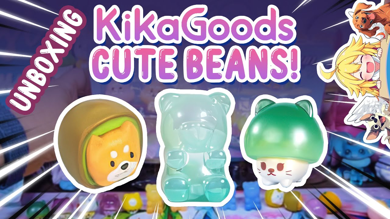 KikaGoods Cute BEANS! Fruit Pets, Choco Bears & Mushroom Cats! - YouTube