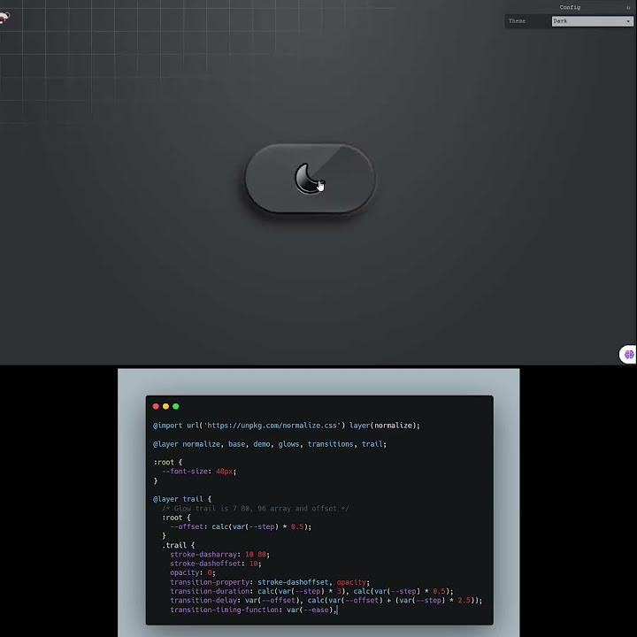 Glowing Dark Mode Toggle Switch with HTML & CSS 🌙 | #Shorts - YouTube