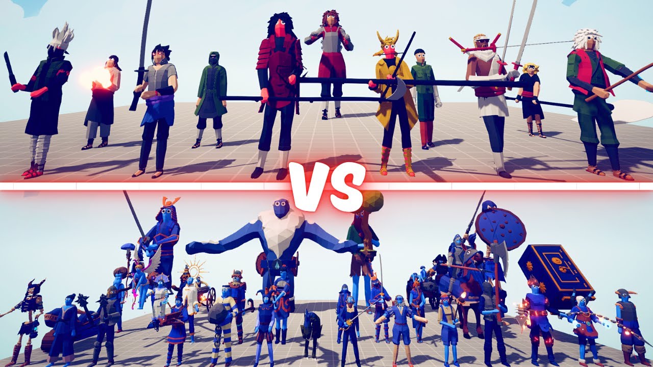 NARUTO TEAM vs SECRET FACTION - Totally Accurate Battle Simulator - YouTube