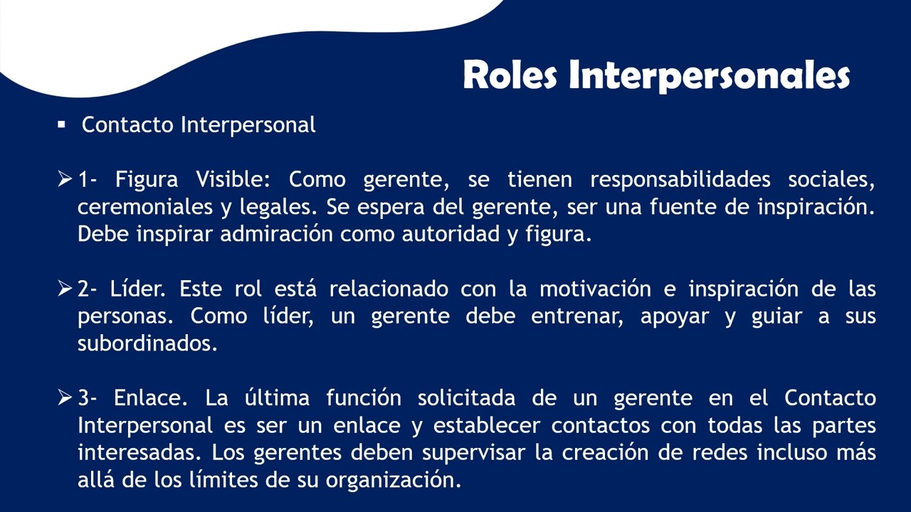 Henry Mintzberg Roles Interpersonales - YouTube