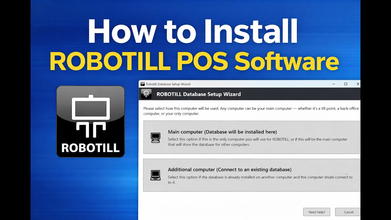 How to install ROBOTILL POS Software - YouTube