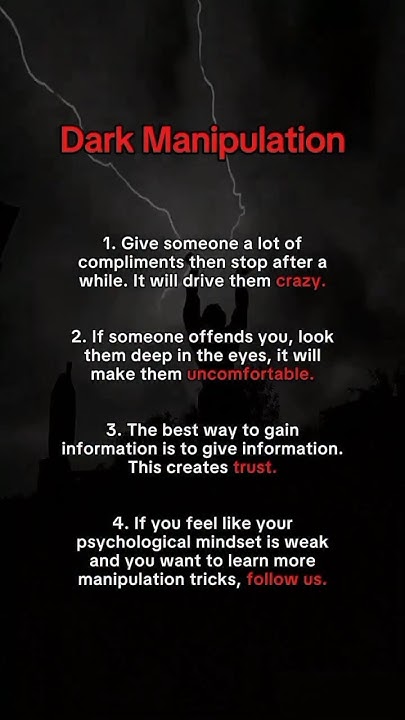 Dark Manipulation Tricks That Actually Work 😈🧠 - YouTube