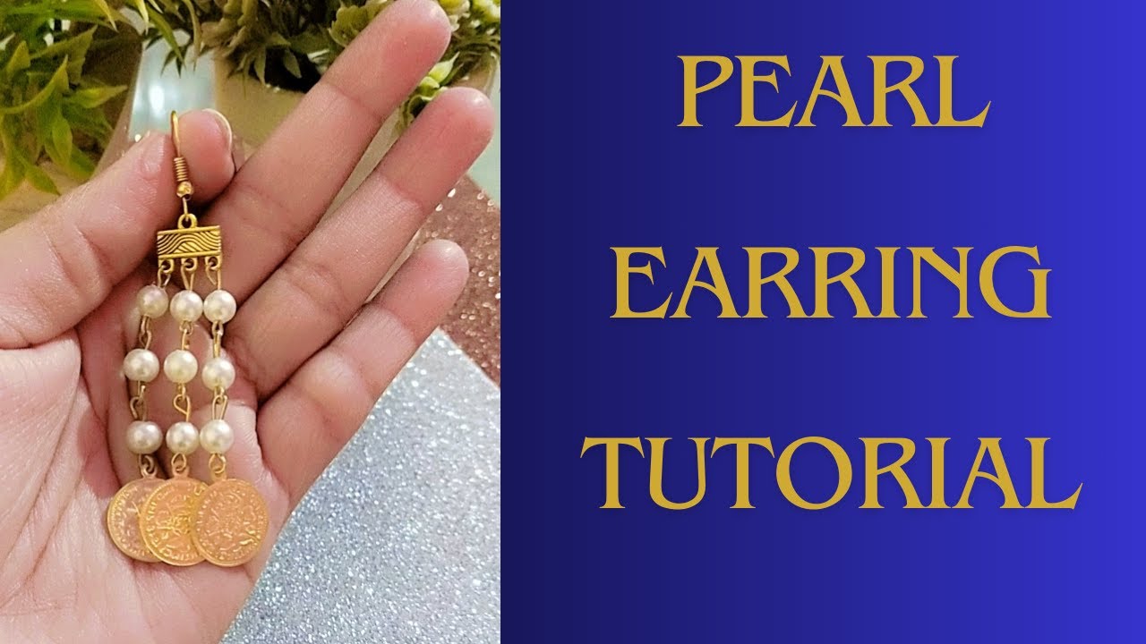 Pearl earring tutorial | diy earring | wire jewelry | hand made jewelry ...