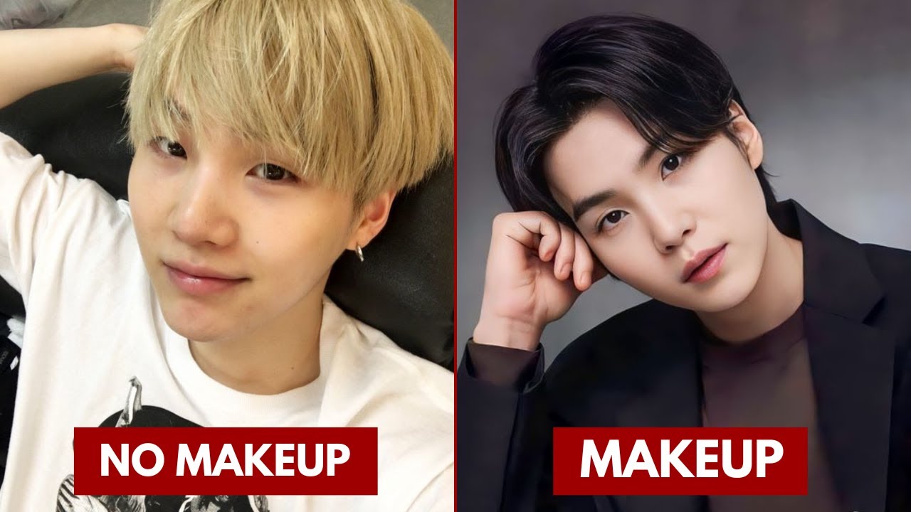 KPOP IDOL WITH OPEN MOUTH MAKEUP AND WITHOUT MAKEUP | HANDSOME KOREAN ...