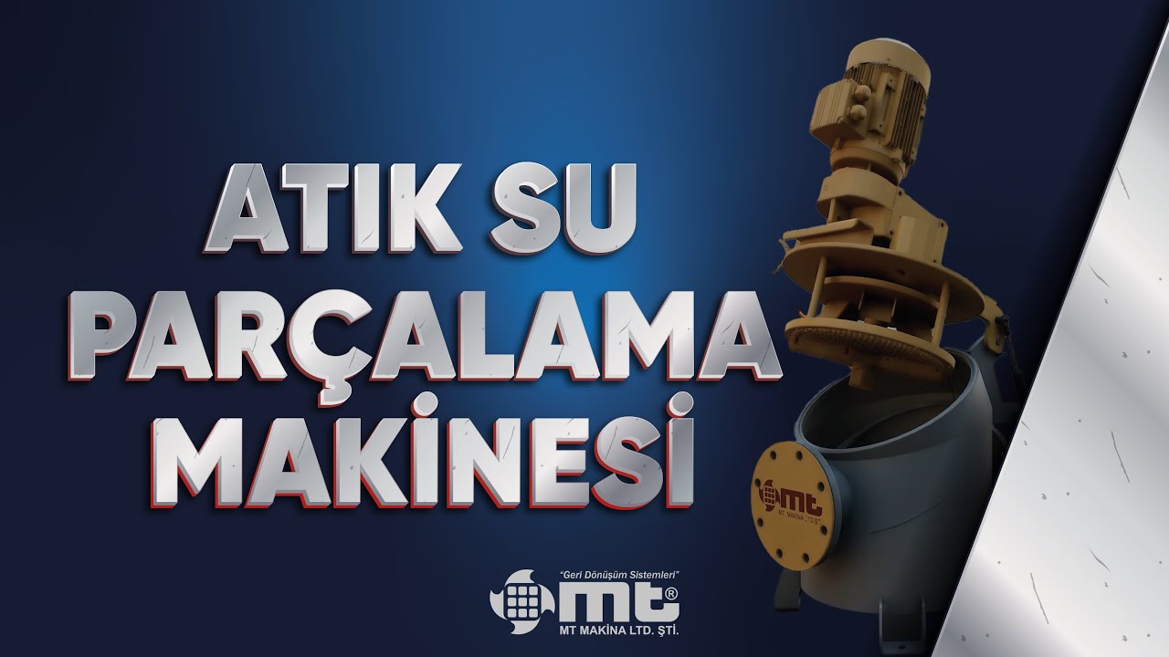 Wastewater Inline Shredder Machine | Atık Su Parçalama Makinesi - YouTube