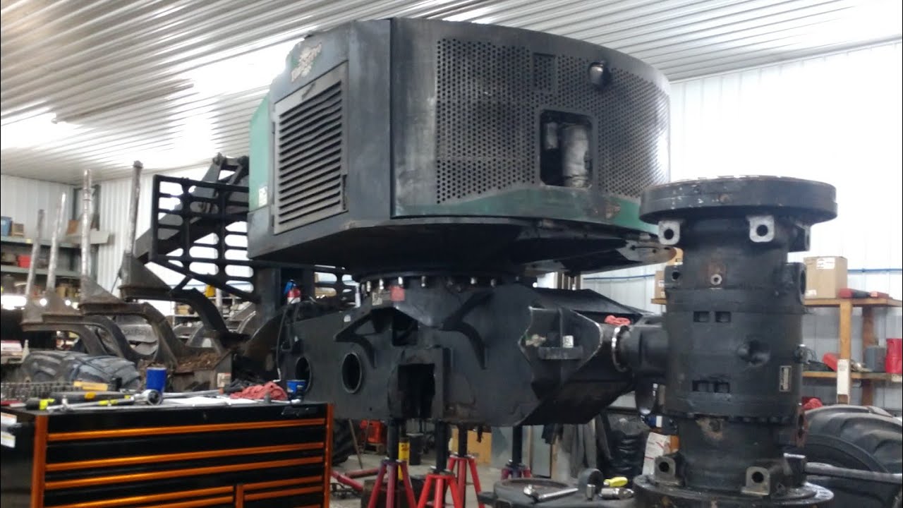 Timberpro 830B AXLES done! Back to work! - YouTube