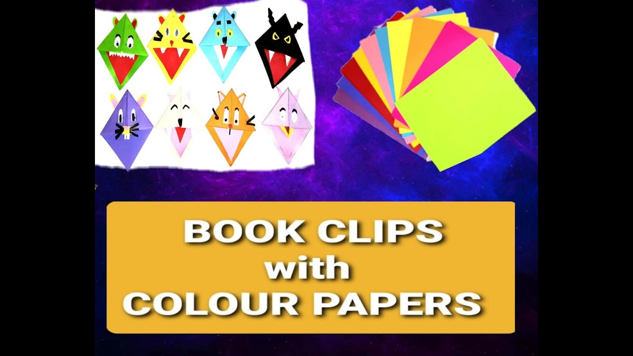 How to make book clips - YouTube