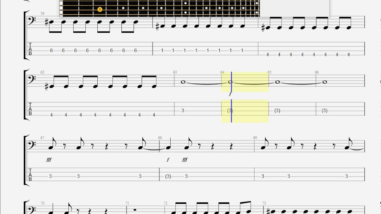 Bon Jovi Bounce BASS GUITAR TAB - YouTube