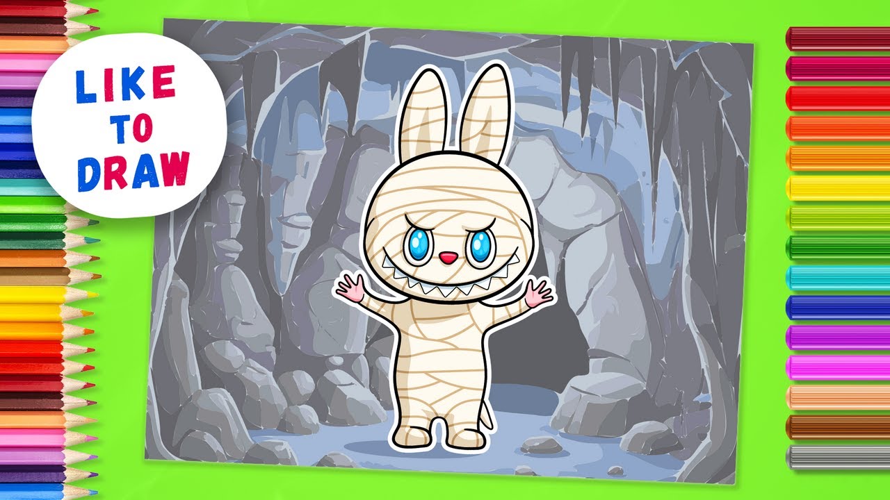 How to Draw LABUBU MUMMY step by step | Cute & Scary Labubu Toy Drawing ...