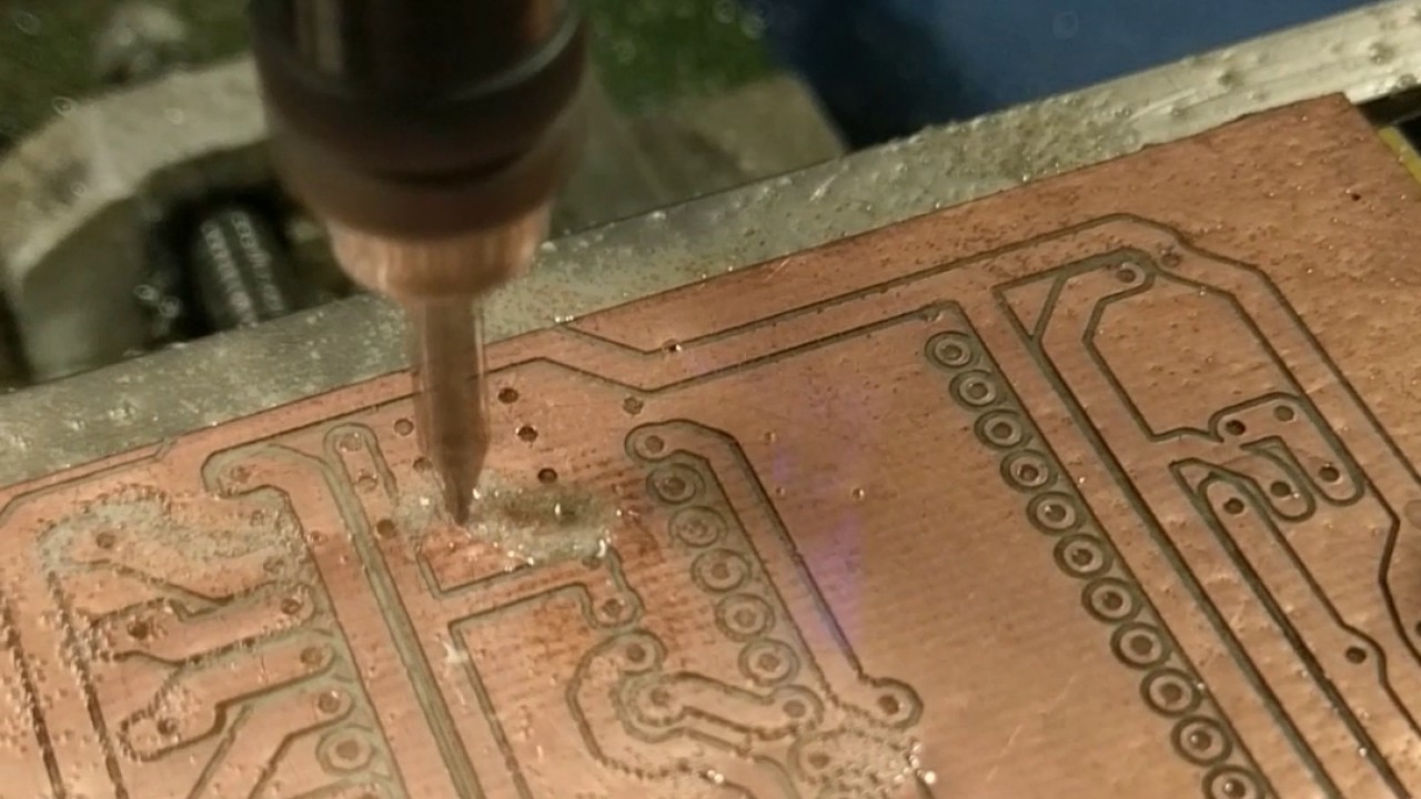 brushless mf70 pcb machining - YouTube