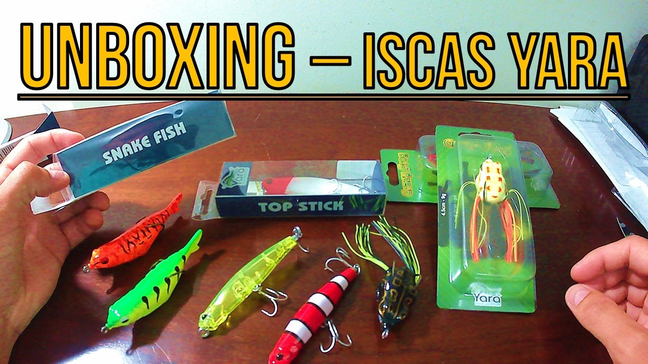 #30 - UNBOXING (02) - ISCAS YARA MANDOU PRA MIM! - SNAKE FISH, CRAZY ...