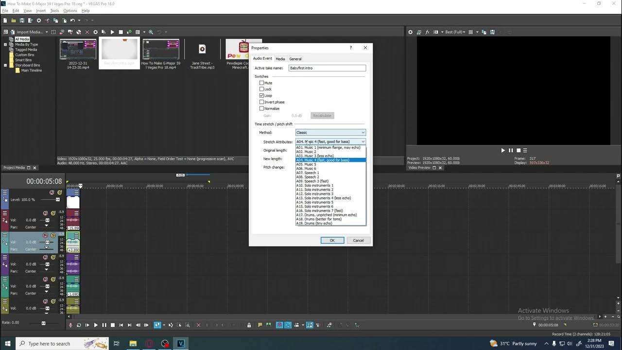 How To Make G Major 59 l Vegas Pro 18 - YouTube