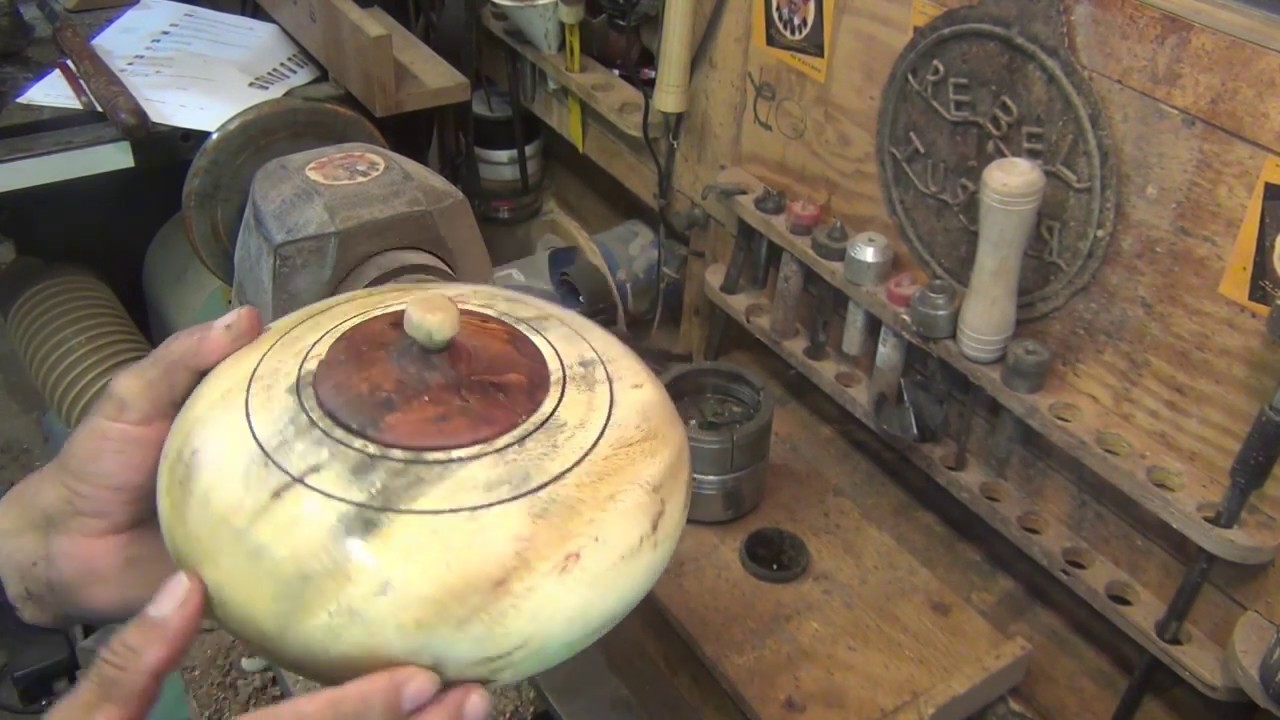 Woodturning Lid of changes. - YouTube