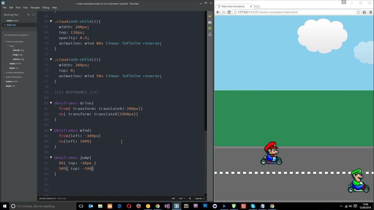 CSS Animation Tutorial 10 Chaining Animations 1080 X 1920 - YouTube