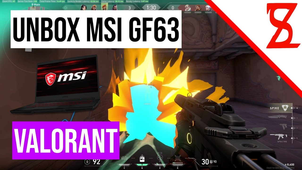Unboxing My New Laptop(MSI GF63) and Valorant Gameplay - YouTube