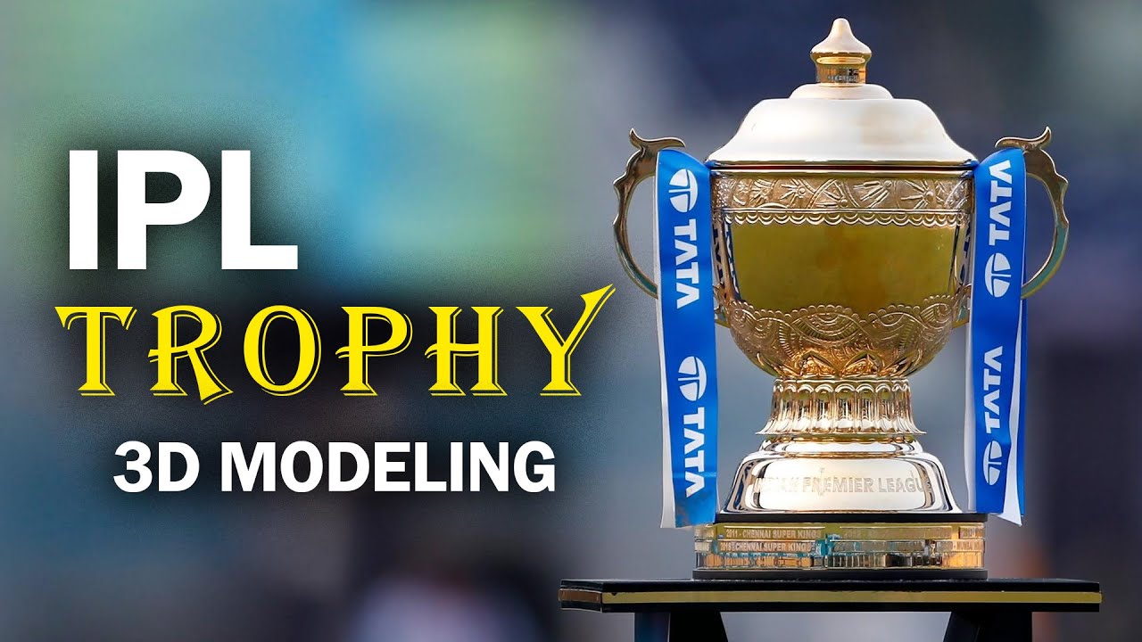 IPL Trophy 3D Model | Autodesk Maya | Realistic 3D Design - YouTube