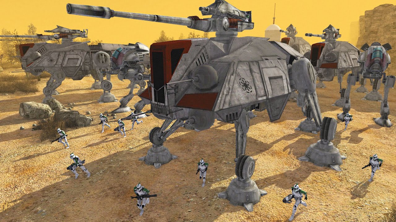 Large Scale RYLOTH Tank Invasion! - Men of War: Star Wars Mod Battle ...