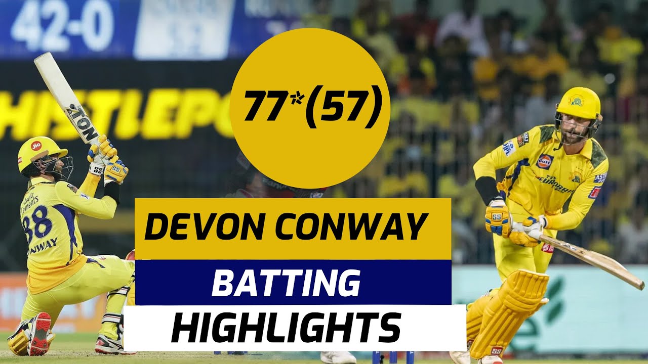 IPL 2023 CSK vs SRH: Devon Conway batting today | Devon Conway batting highlights | Devon Conway ...