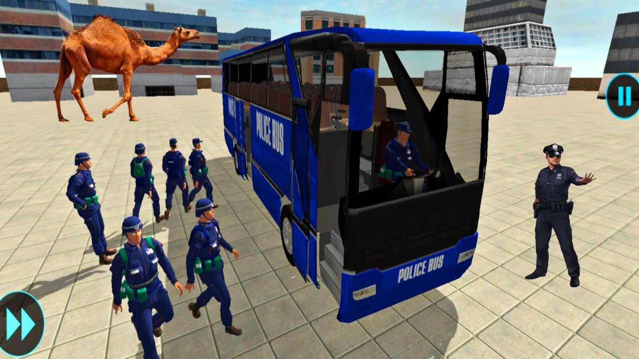 Us Police Coach Bus Driving Simulator – Police Soldier Transporter Bus ...