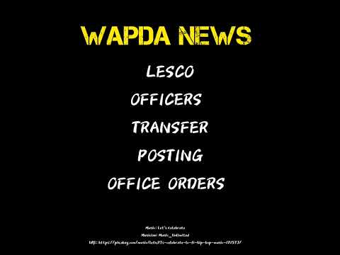 LESCO Officers Transfer Orders 8th September 2023