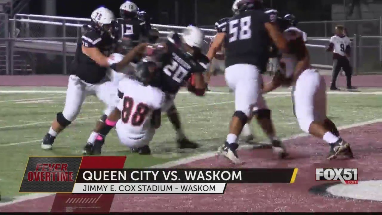 Waskom undefeated in district after win over Queen City at home - YouTube