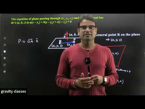 L-5 |3D| Equation of Plane | Foot of Perpendicular | Image ...