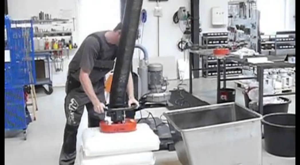 Vacu Lift - Sack lifter - Easy lift machine - YouTube