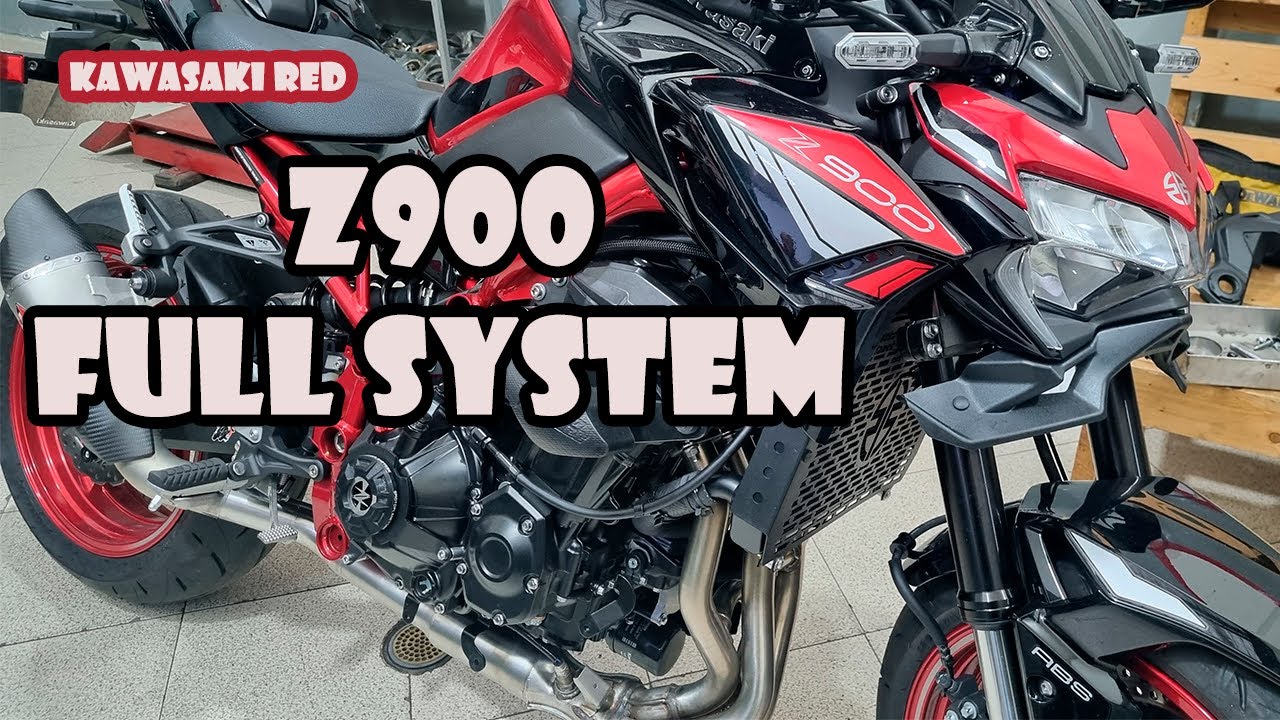 Kawasaki z900 Red/Black Instalamos Full System Sonido 🔥 - YouTube