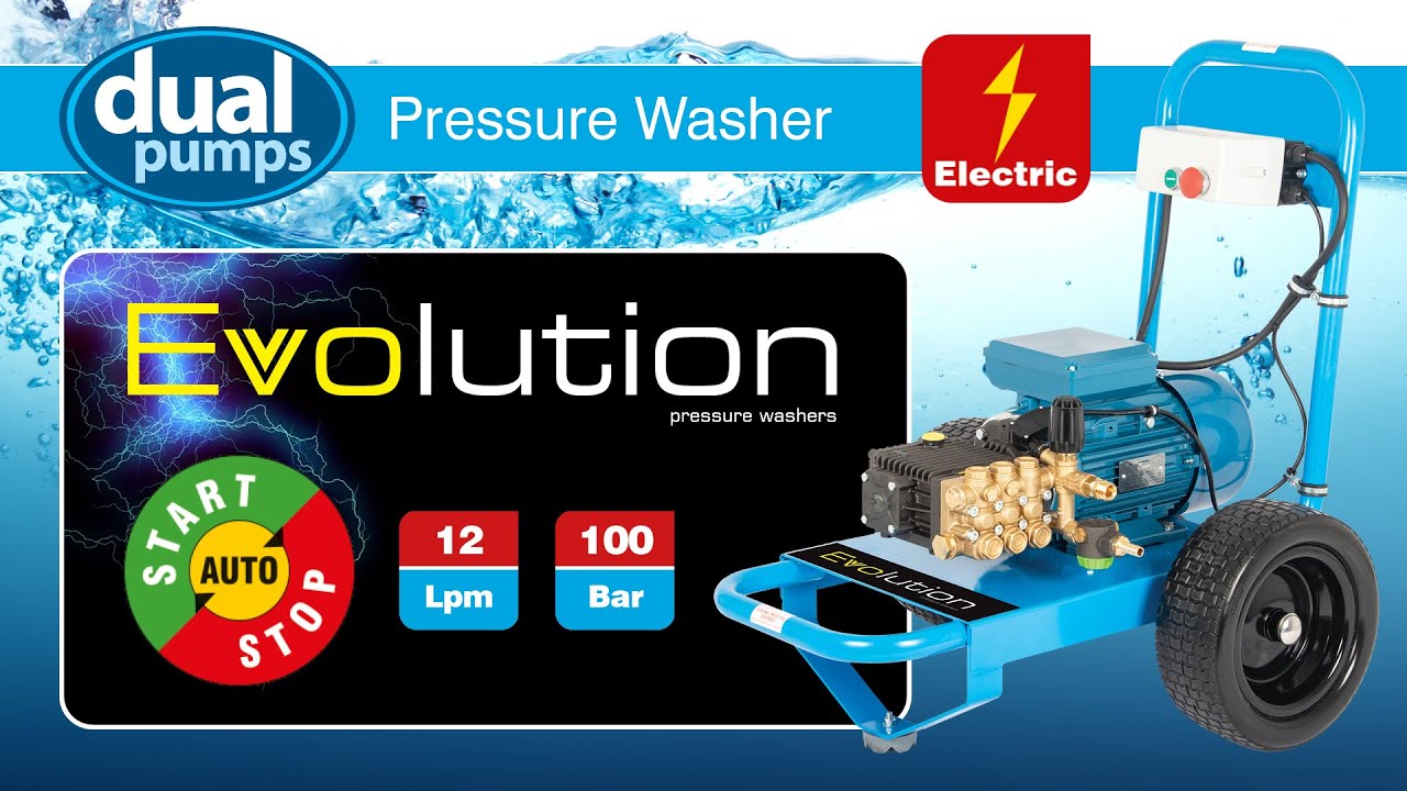 Electric Pressure Washer - Dual Pumps Evolution 1 Series - YouTube